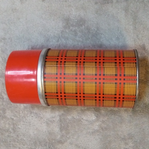 Aladdin | Kitchen | Vintage Aladdin Plaid Series Oz Thermos Red Black ...